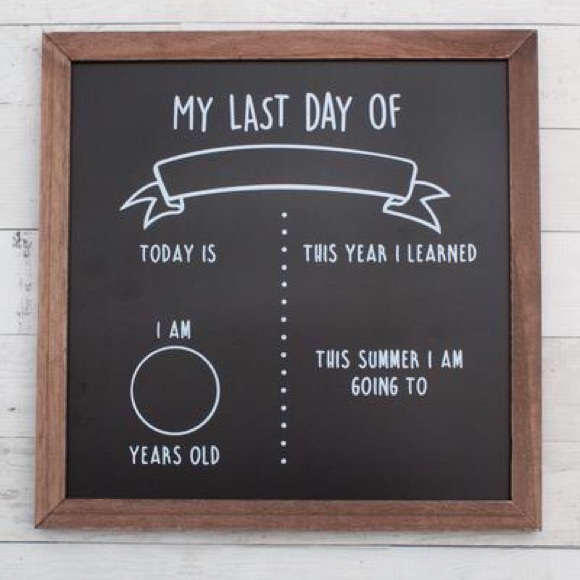 Accents | First Daylast Day School Reversible Chalkboard | Poshmark